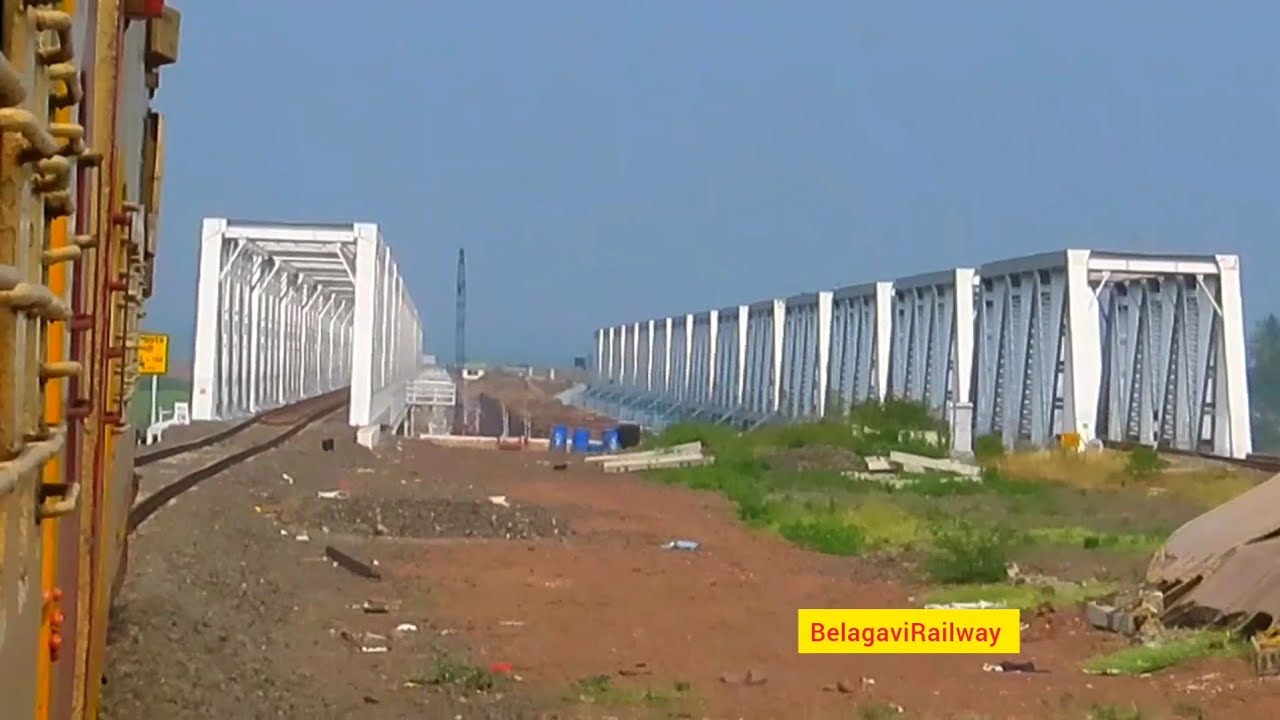 My First Journey on the New Krishna River Bridge near Kudachi - YouTube