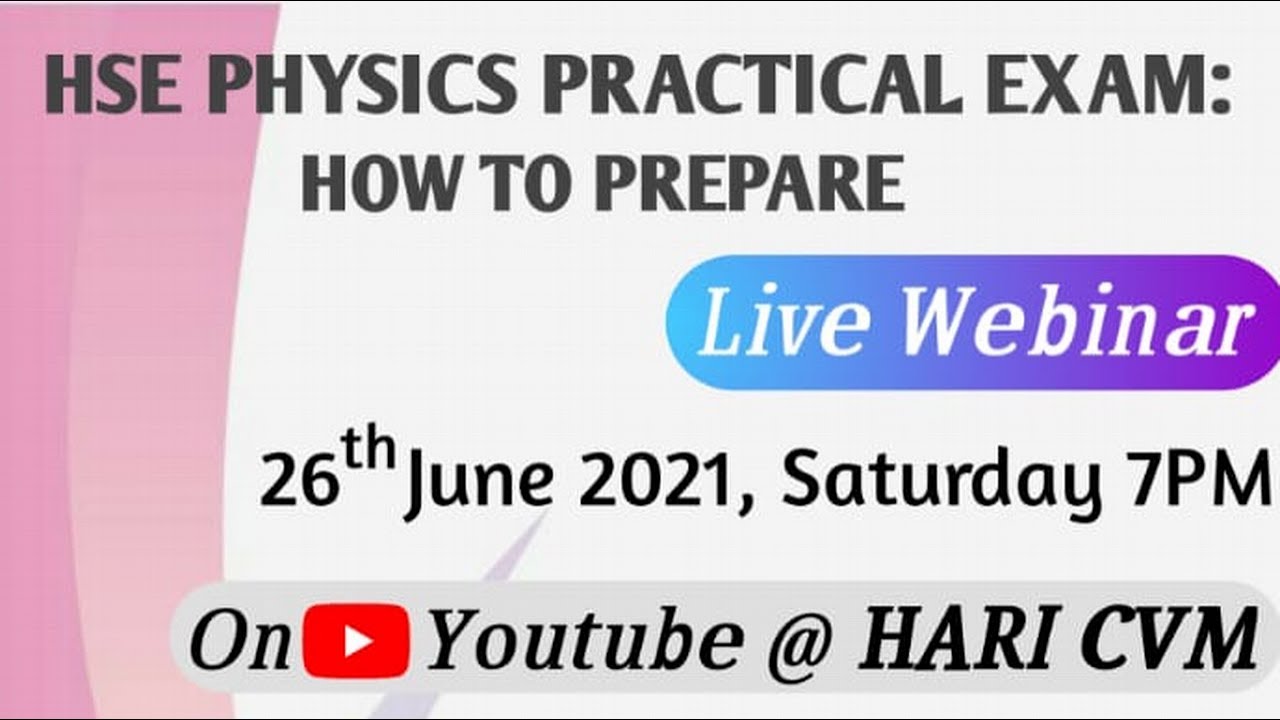 Higher Secondary Physics Practical Exam 2021 June - YouTube