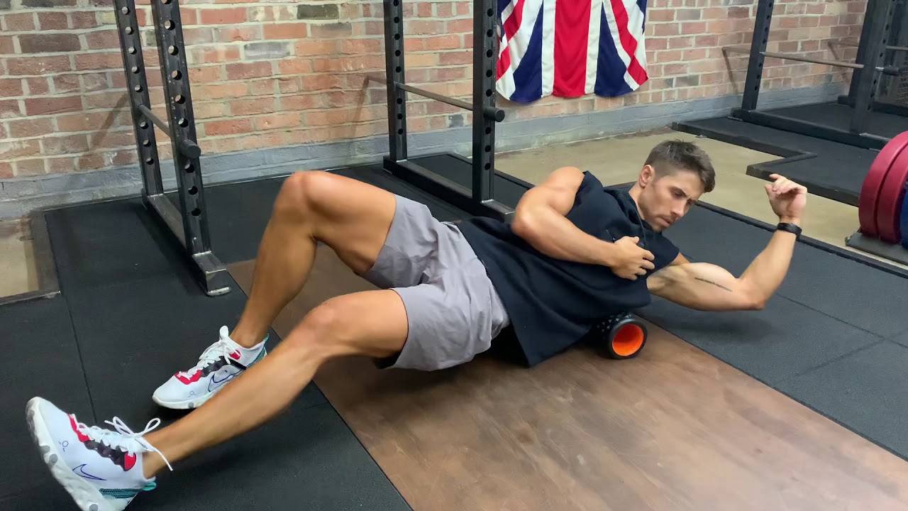 Foam Roll - Lat | The Fitness Maverick Online Coaching - YouTube
