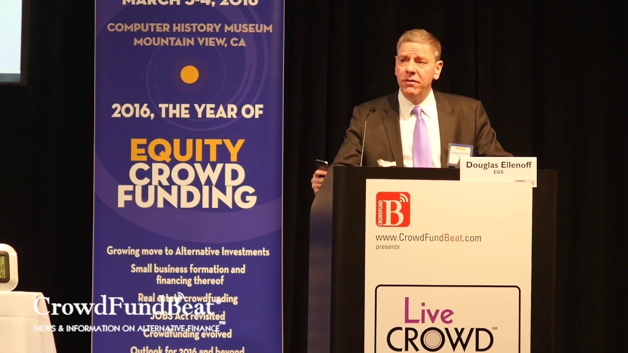Crowdfunding Landscape 2016, A Keynote by Doug Ellenoff - YouTube