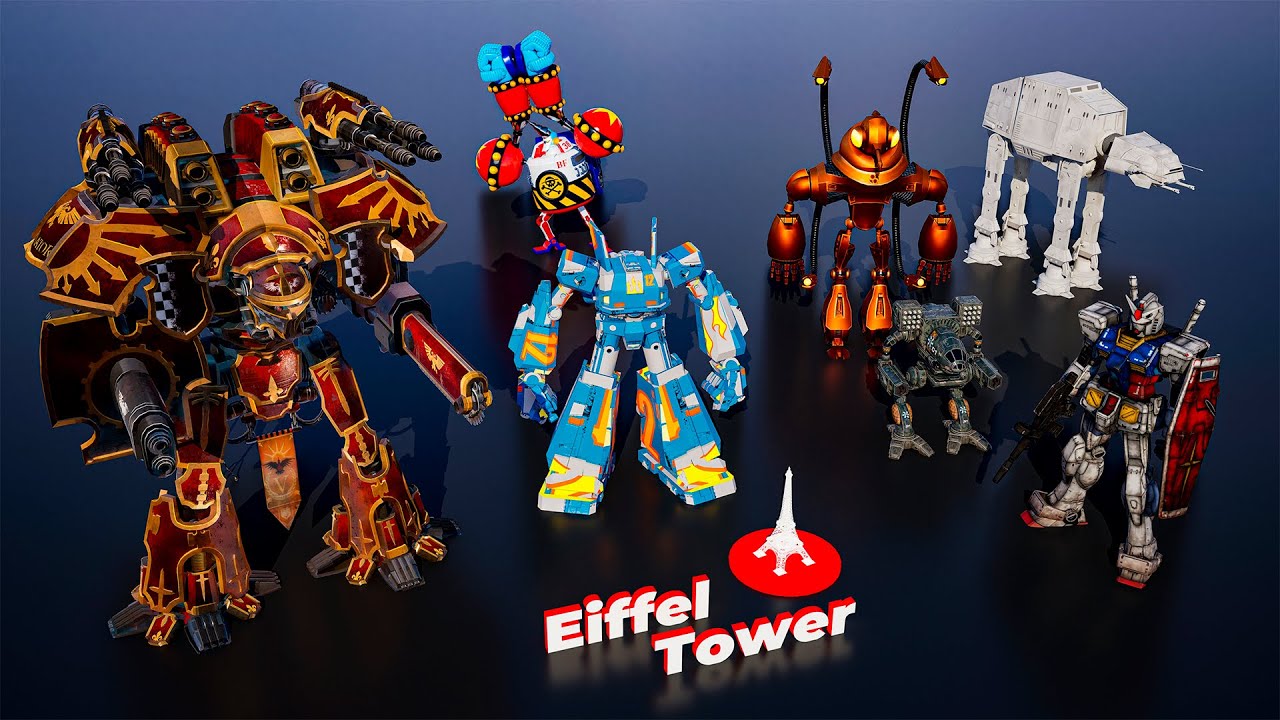 MECHAS Size Comparison | 3D - YouTube