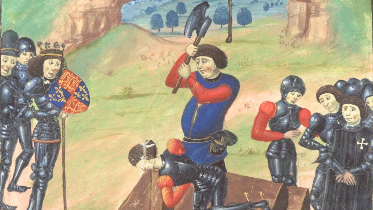 BRUTAL Medieval Execution By Axe Of The Duke Of Somerset - YouTube