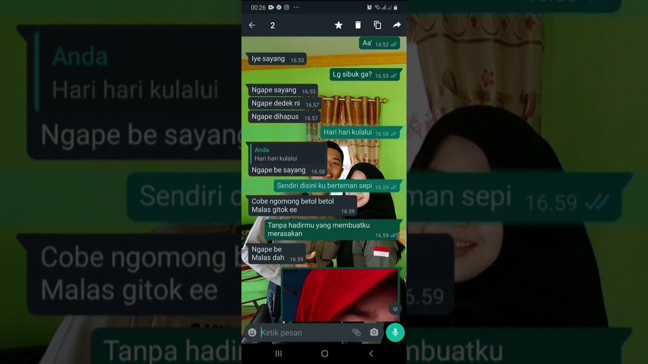 Prank chat pacar pake lagu "Salam Dariku" - YouTube