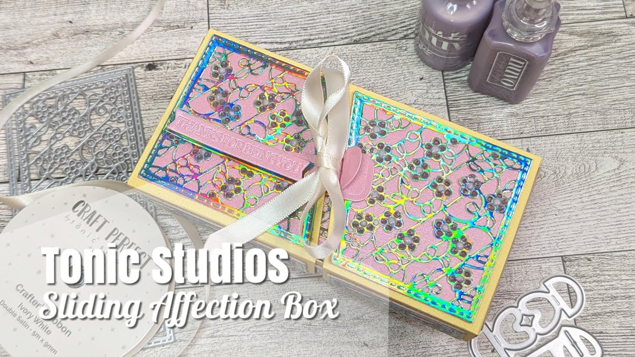 Simple Sliding Affection Box Die Set by Tonic Studios - YouTube