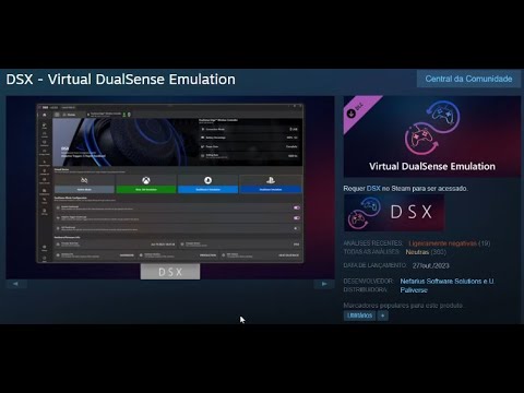 Peguei a DLC do DSX Virtual DualSense Emulation - YouTube