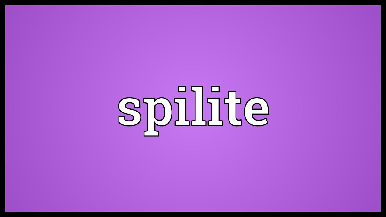 Spilite Meaning - YouTube