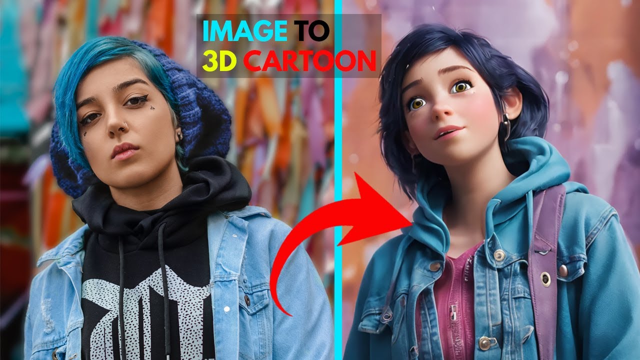 1 Min Convert Image Into Cute 3d Cartoon Ai - YouTube