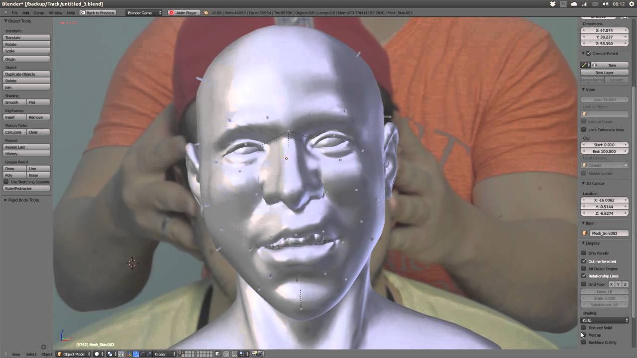 Blender - Facial track - test #3 - YouTube