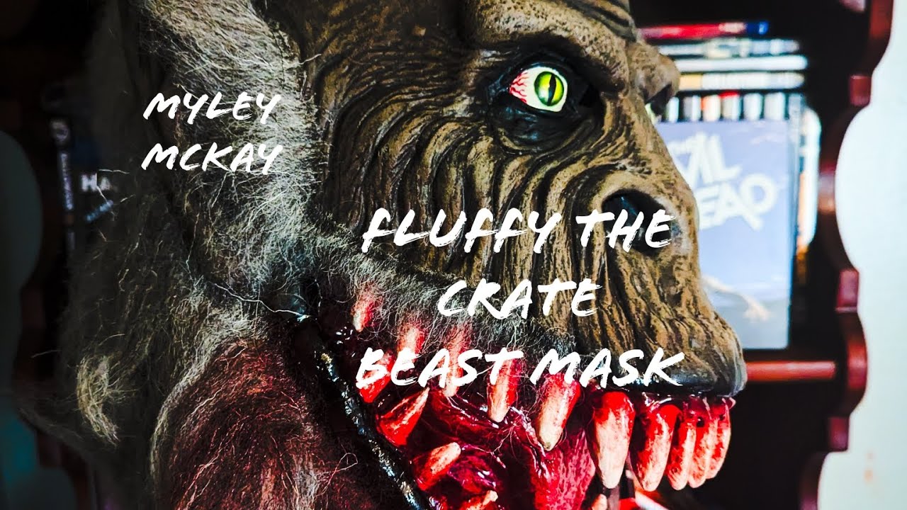 fluffy the crate beast mask out of box review - YouTube