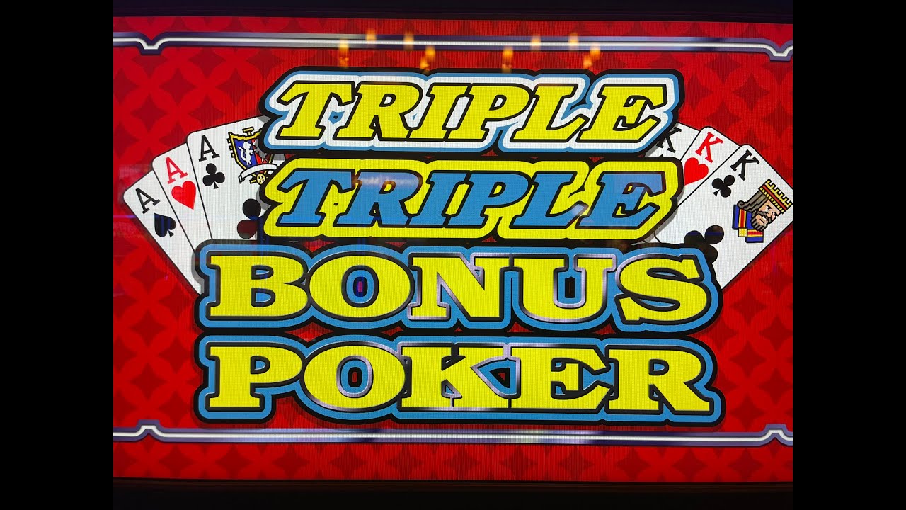 Video Poker: Triple Triple Bonus Poker Play Session - YouTube