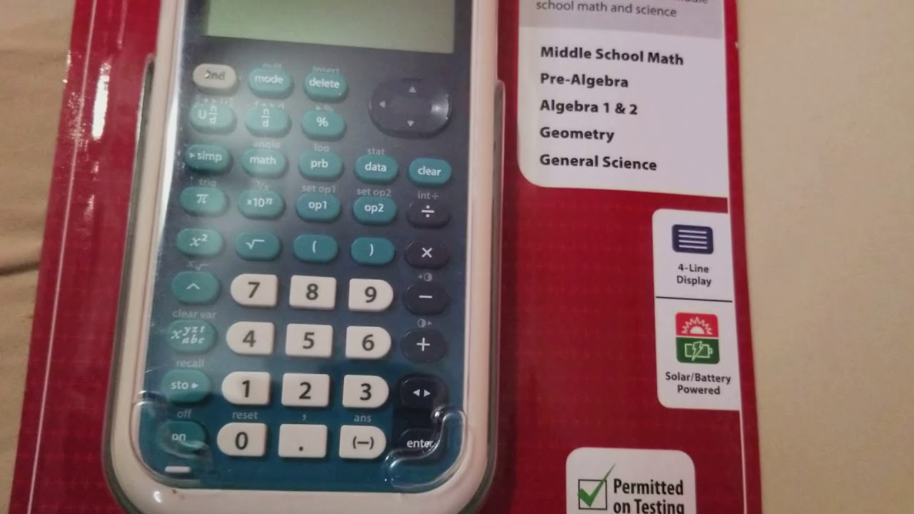 TI 34 Scientific Multiview calculator review - YouTube