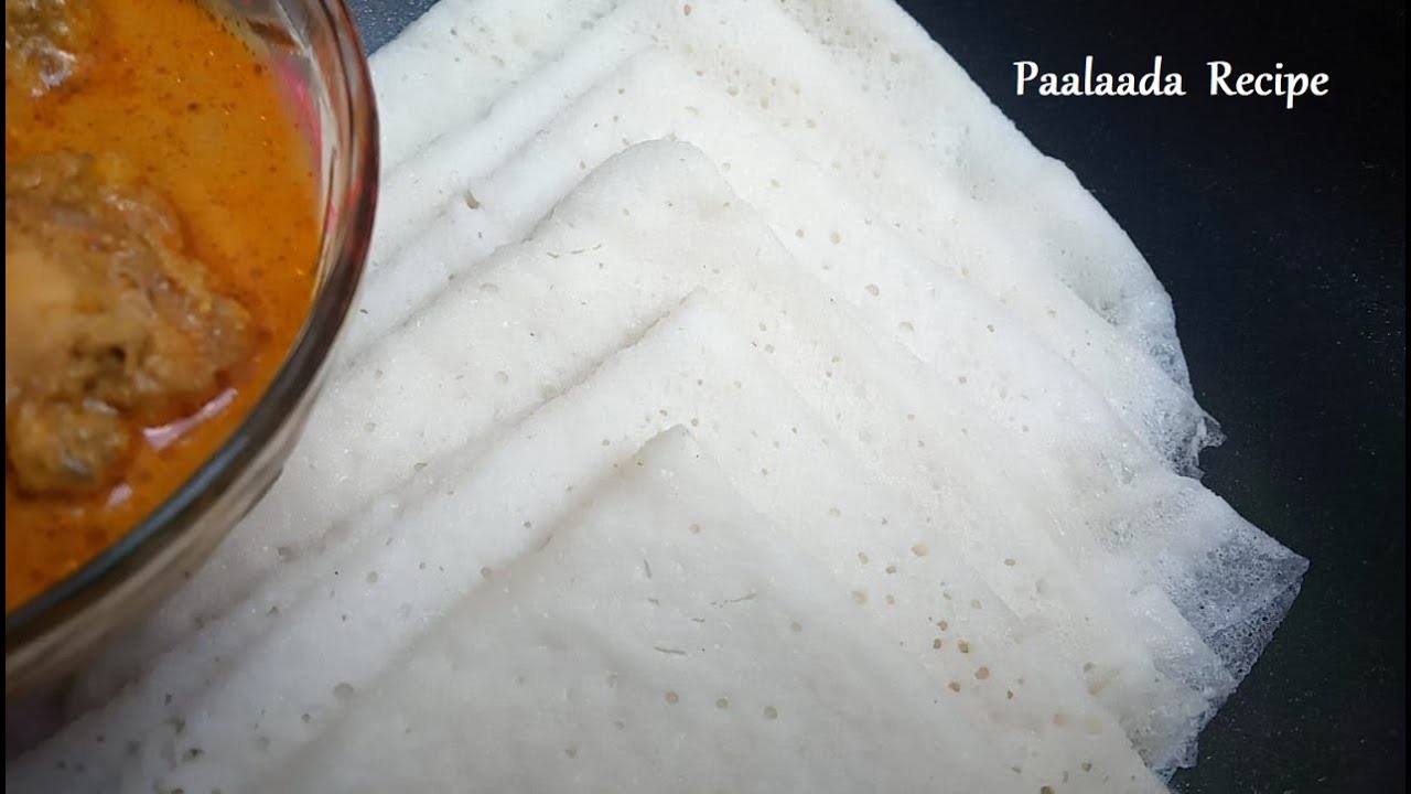 Paalaada Recipe in Tamil / Paladai / Thin Rice & Coconut Milk Crepes ...