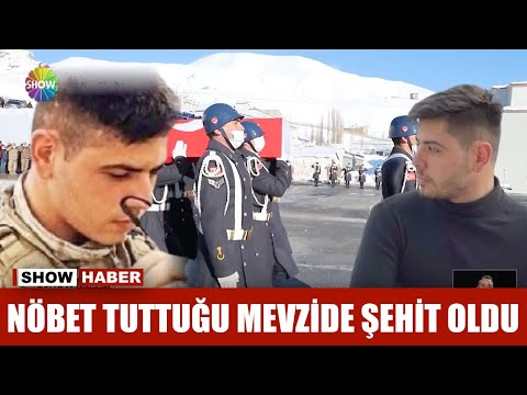 Nöbet tuttuğu mevzide şehit oldu