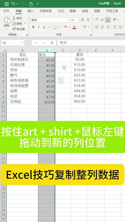 Excel技巧复制整列数据 Exceltips Exceltips Learnexcel Learnexcelfree Learnexcelonline Exceltricks