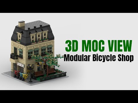 Modular Bicycle Shop - Lego MOC - YouTube