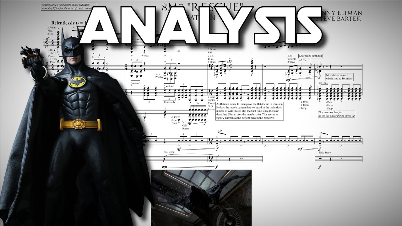 Batman: "Rescue” by Danny Elfman (Score Reduction and Analysis) - YouTube