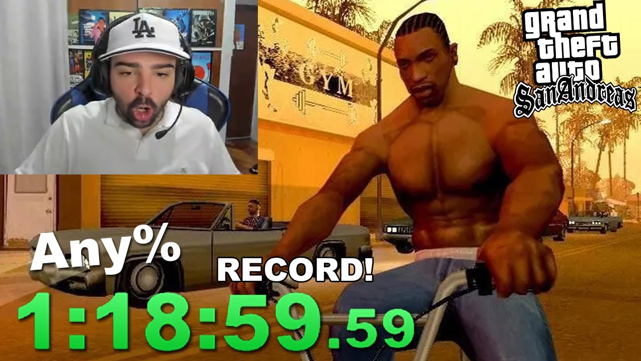 BANANIROU logra NUEVO RECORD en GTA SAN ANDREAS - Any% (1:19:00) - YouTube