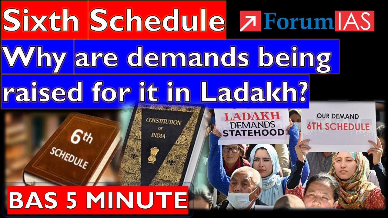 Sixth Schedule: Why are demands being raised for it in Ladakh?|Forum ...