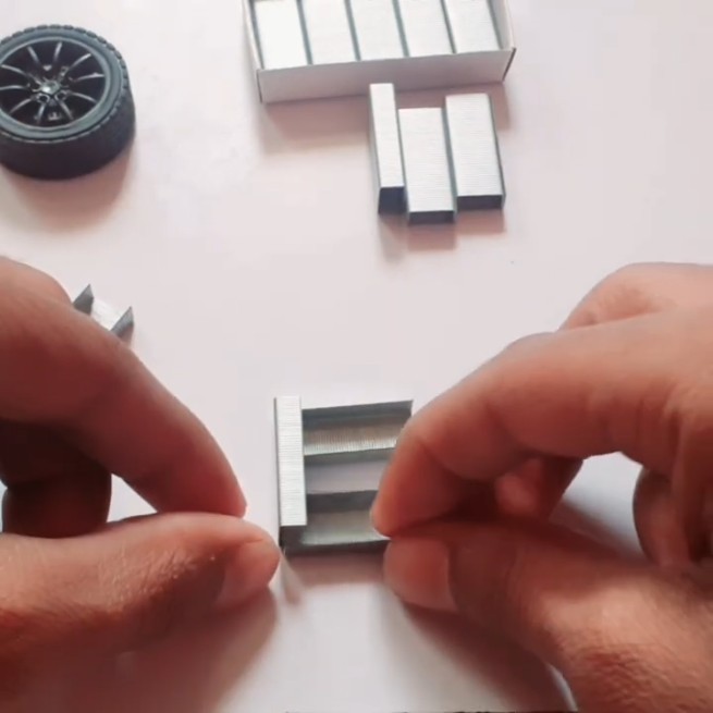 how to make stapler pin cube #staplerpincraft - YouTube