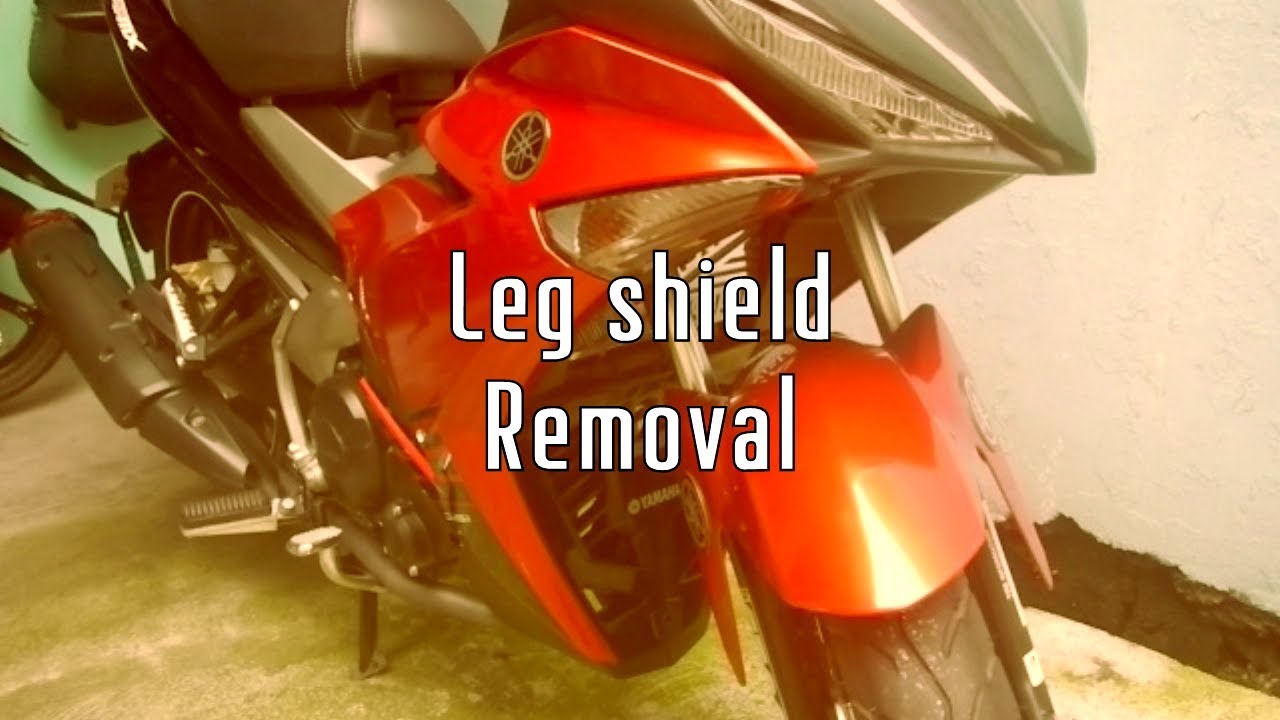 How to Remove Leg Shield fairing of Sniper150 - YouTube