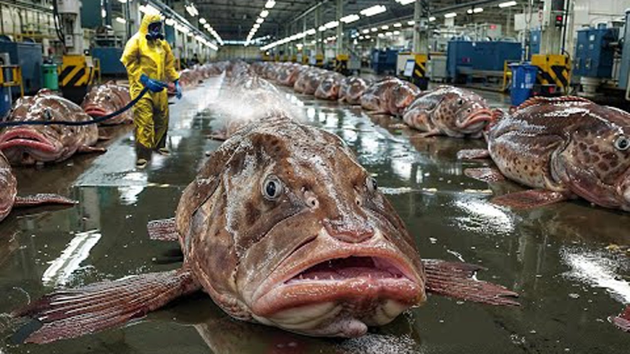American Fishermen Use Large Pot To Catch Millions of Fish Cod And ...