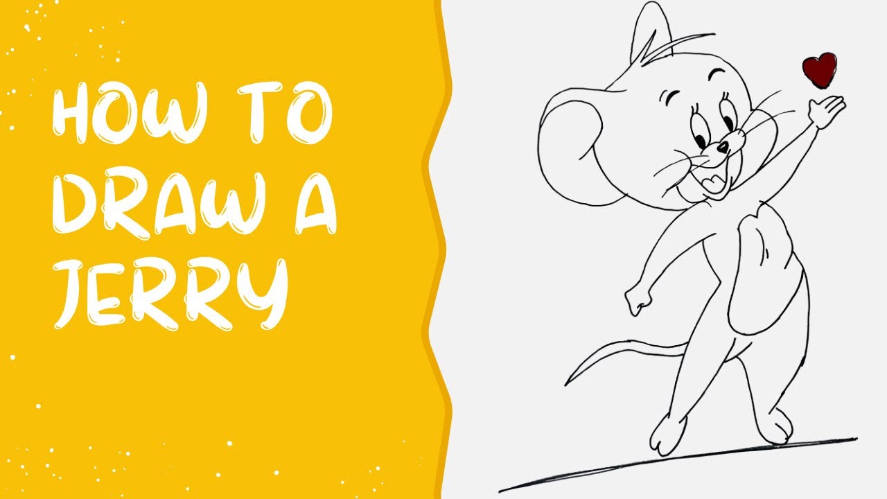 How To Draw Jerry | Cartoon Drawing - YouTube
