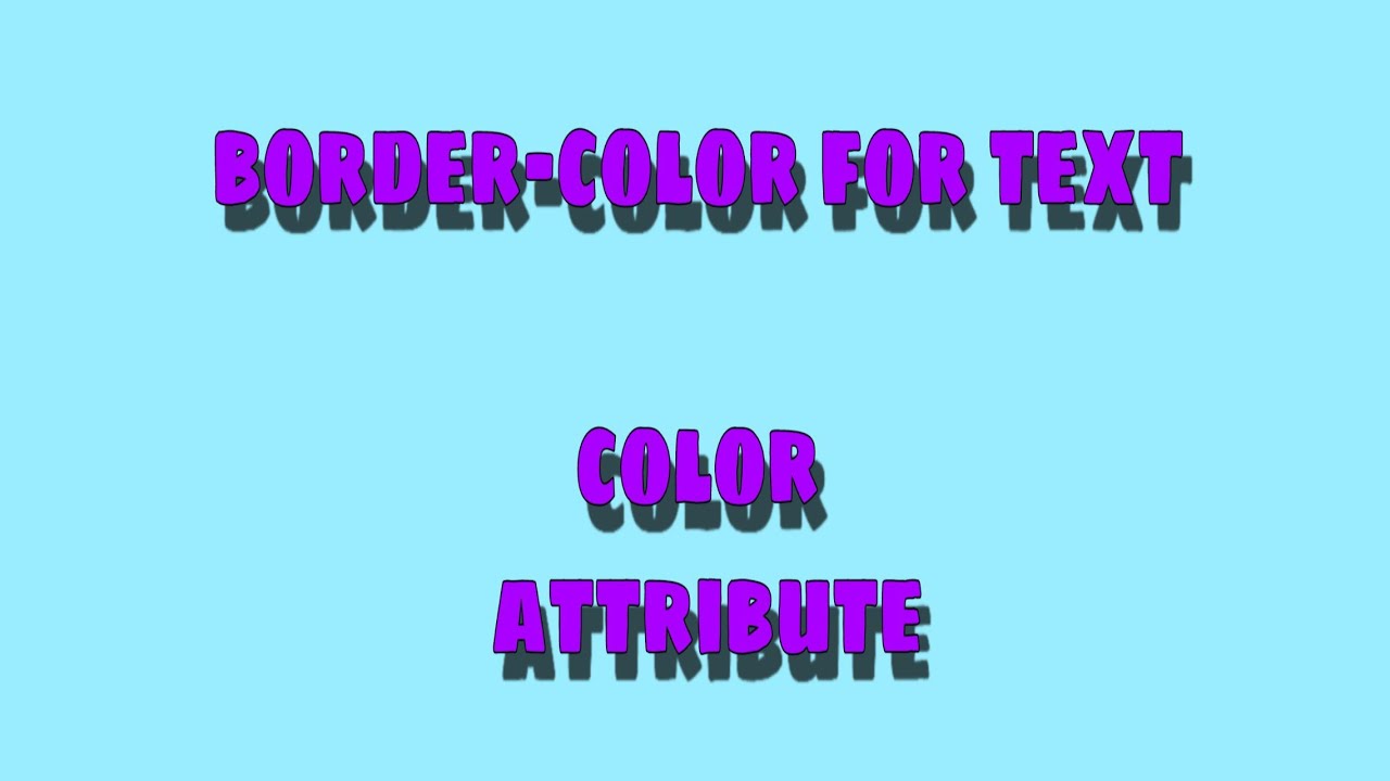 html border color. || #border_color_of_any_tag - YouTube