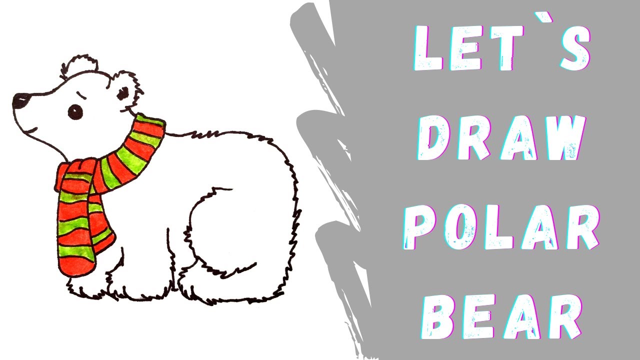 How to Draw a Polar Bear | So Cute Drawing | Step By Step - YouTube