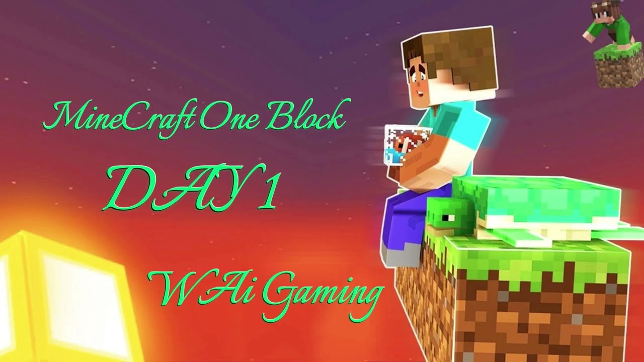 MineCraft One Block Day 1 Part(2) - YouTube