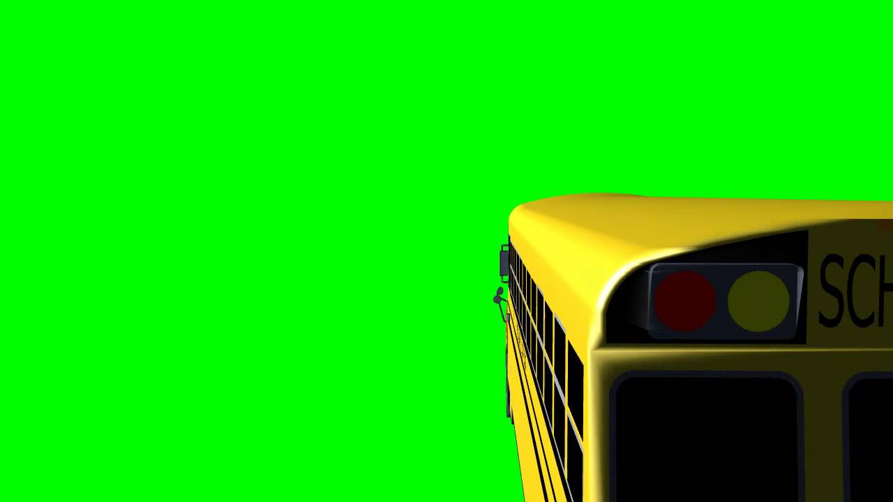 GTA Car green screen - school bus with various movements - best free ...