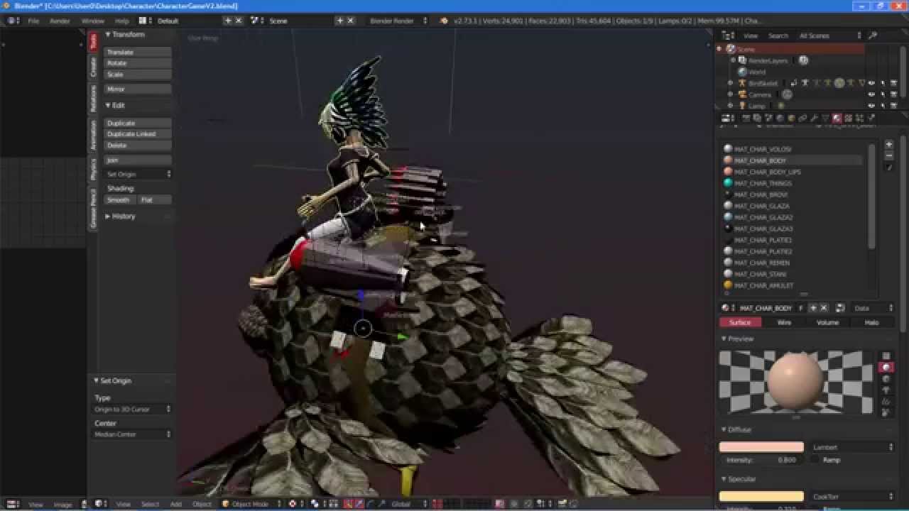 devlog3 character setup and basic idle anim - YouTube
