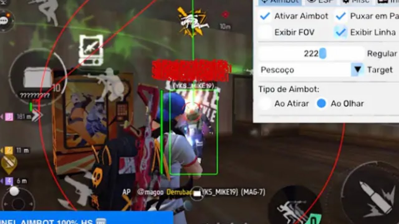 SAIU!! 😱😱 PAINEL AIMBOT BRUTAL + ANTENA LASER + AIMBOT BRUTAL + ESP SHOP 🎯XIT ANDROID PARA FF ...