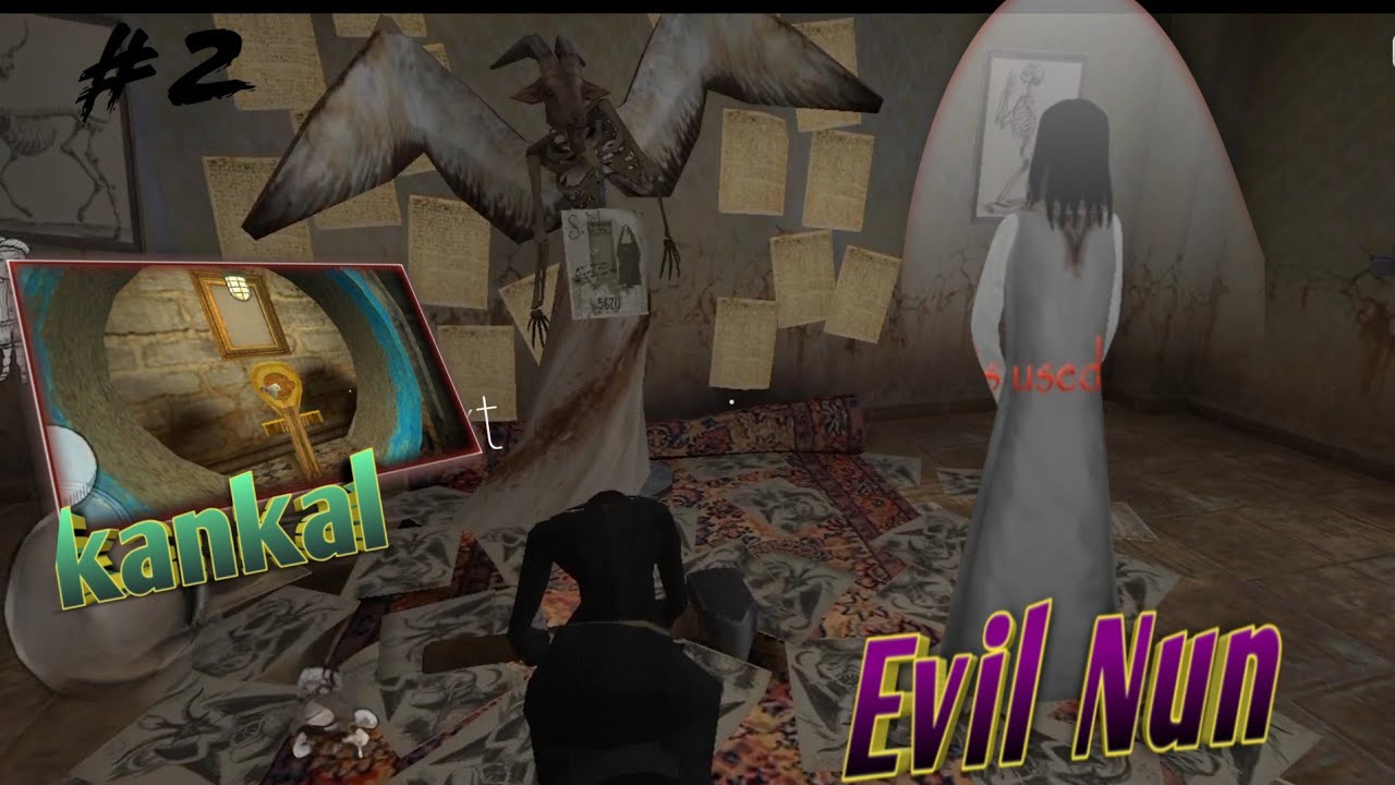 kankal mask pages collect escaping nun horror house - YouTube
