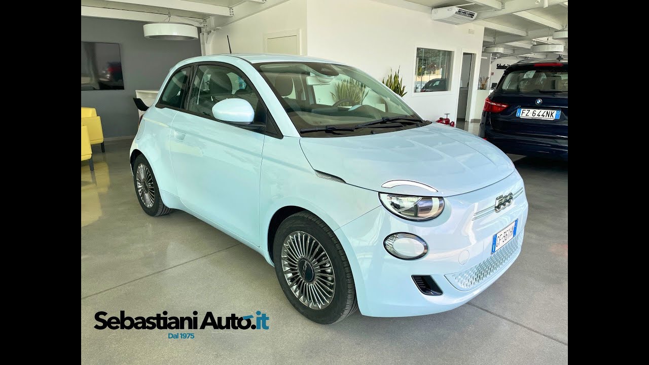 FIAT 500e 42KWh Icon *Celestial Blue* - YouTube