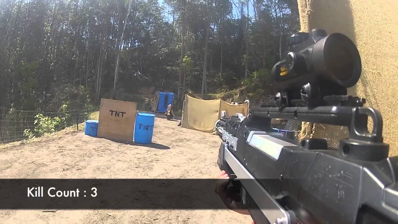 Nerf MilSim War (SEQ v TNT) Longshot Domination on GoPro guncam - YouTube