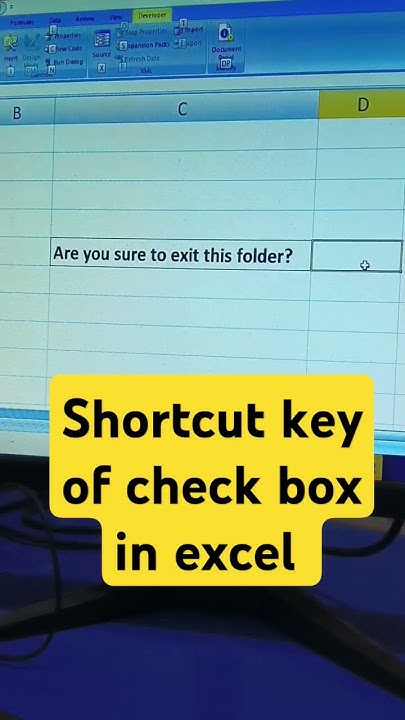 shortcut key of checkbox in excel #shortsfeed #shortsviral #trending #trendingshorts - YouTube