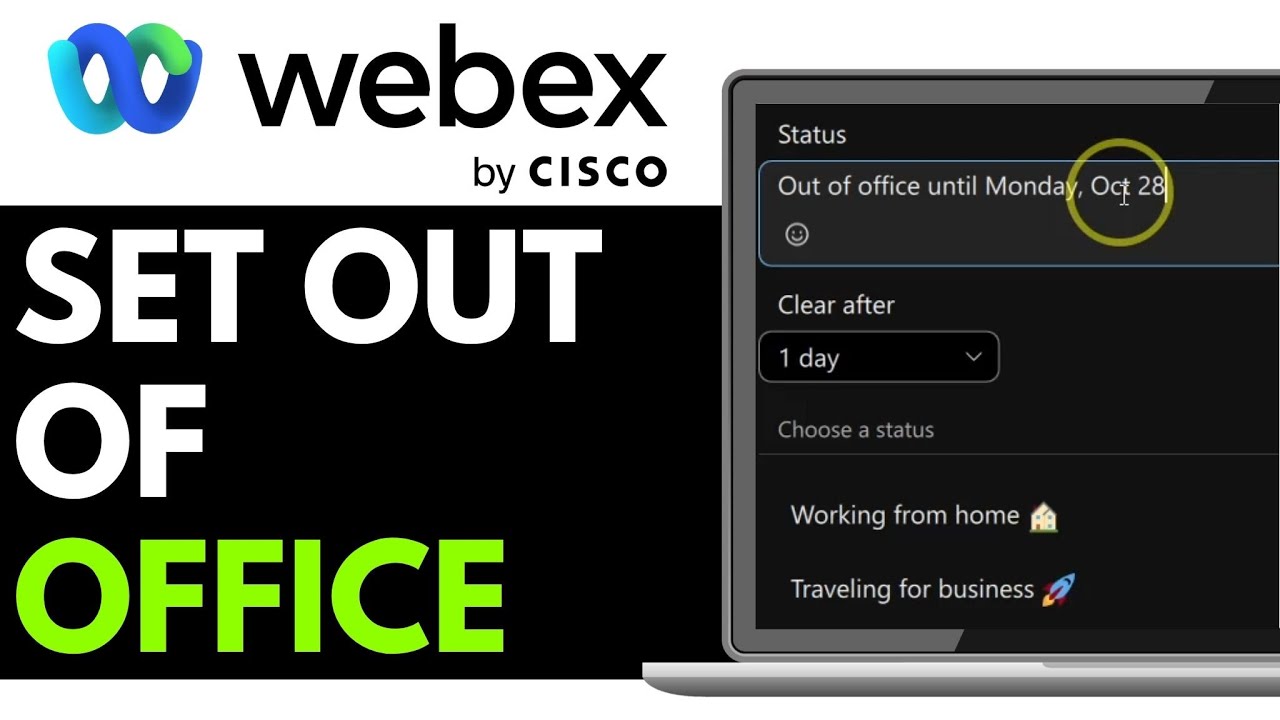 How to Set Out of Office in Webex 2025 (Beginner's Guide) - YouTube