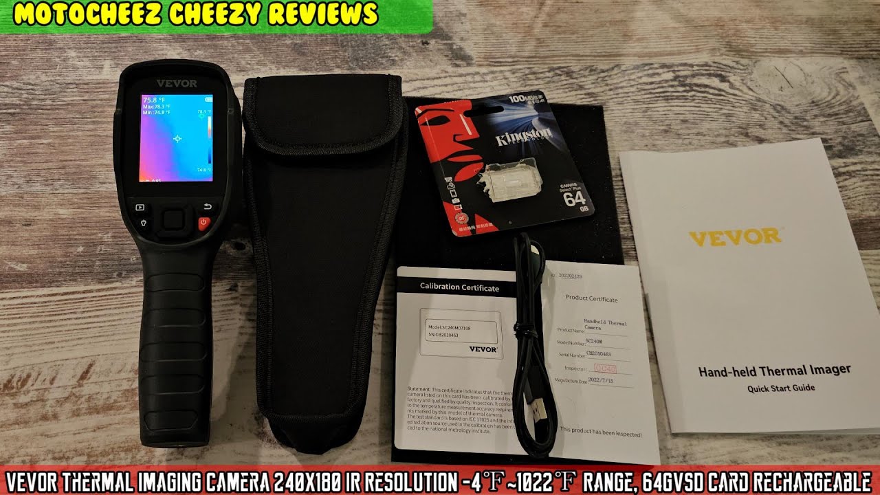 VEVOR Thermal Imaging Camera 240x180 IR Resolution -4℉~1022℉ Range ...