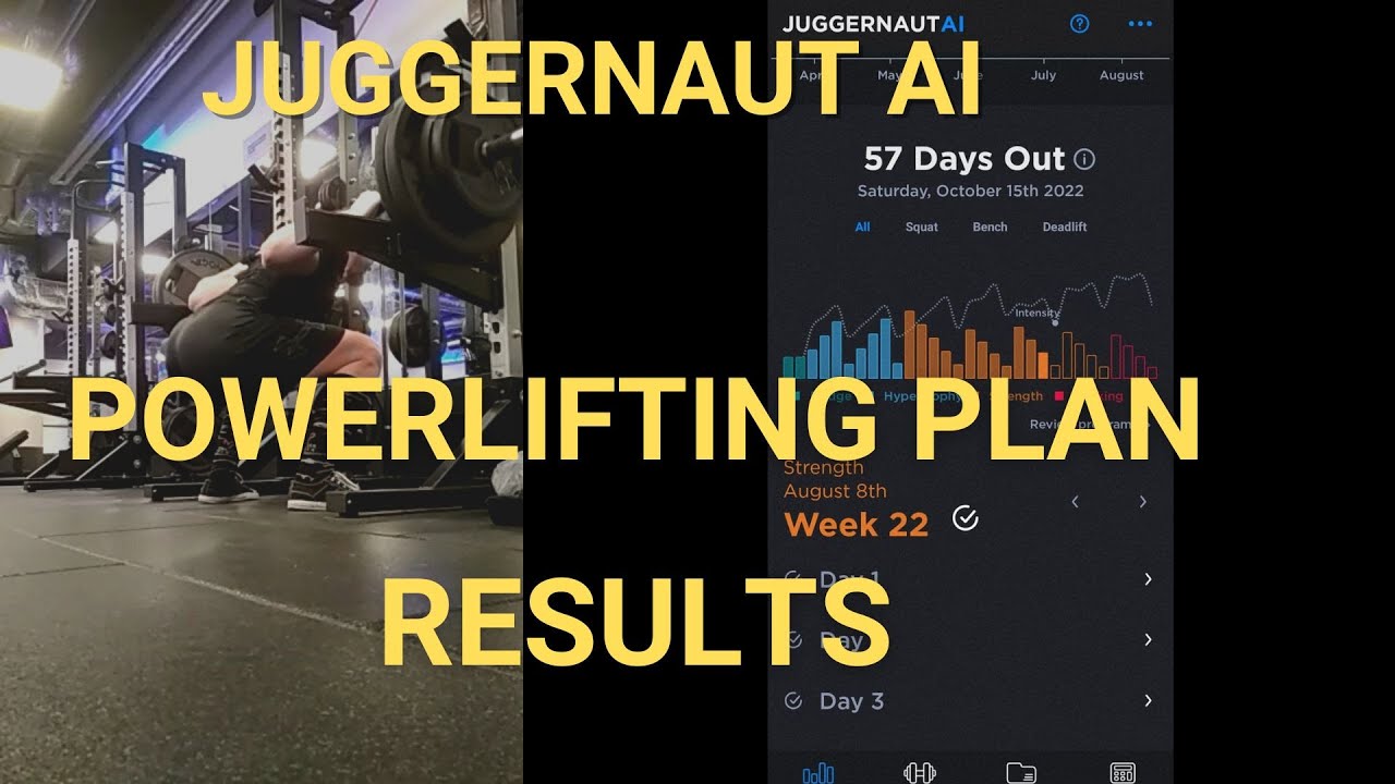 Juggernaut AI Powerlifting Plan Results (09.2021 - 03.2022) - YouTube