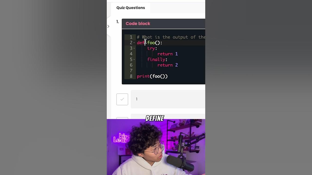 Tricky Python Question π€ͺ Computerscience Softwareengineer Coding Programming Python Youtube