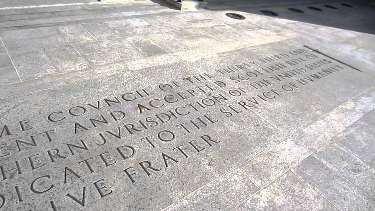 The House of the Temple - Main Entrance Inscription, Masonic Temple ...