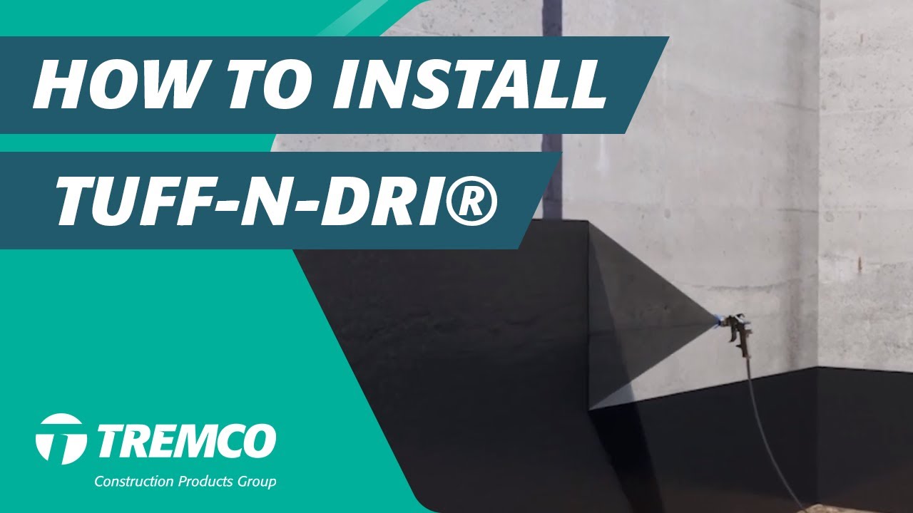 How to Install TUFF-N-DRI® Spray-Applied Waterproofing - YouTube