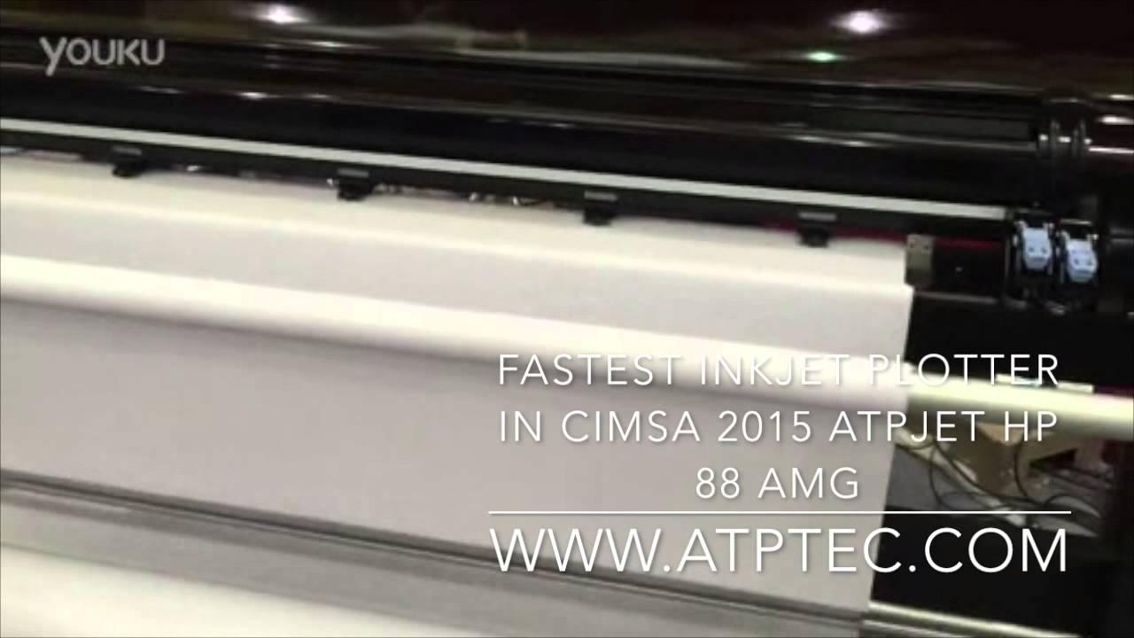 ATPJET HP88 AMG Inkjet Plotter - YouTube