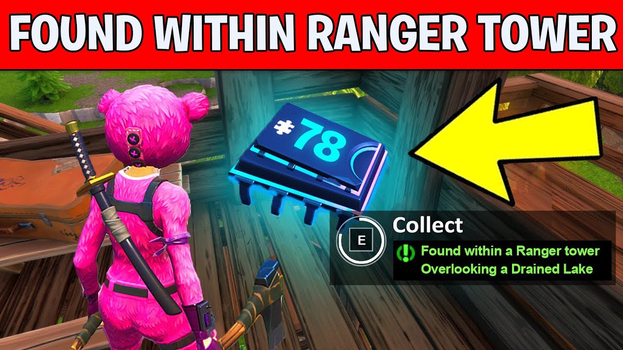 FOUND WITHIN A RANGER TOWER OVERLOOKING A DRAINED LAKE - Fortnite ...