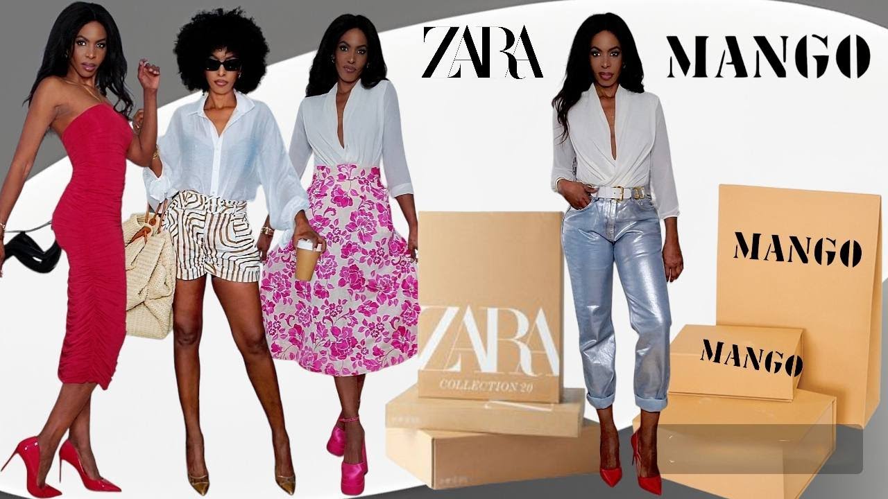 Zara And Mango Try On Clothing Haul 2023 Summer Collection - YouTube