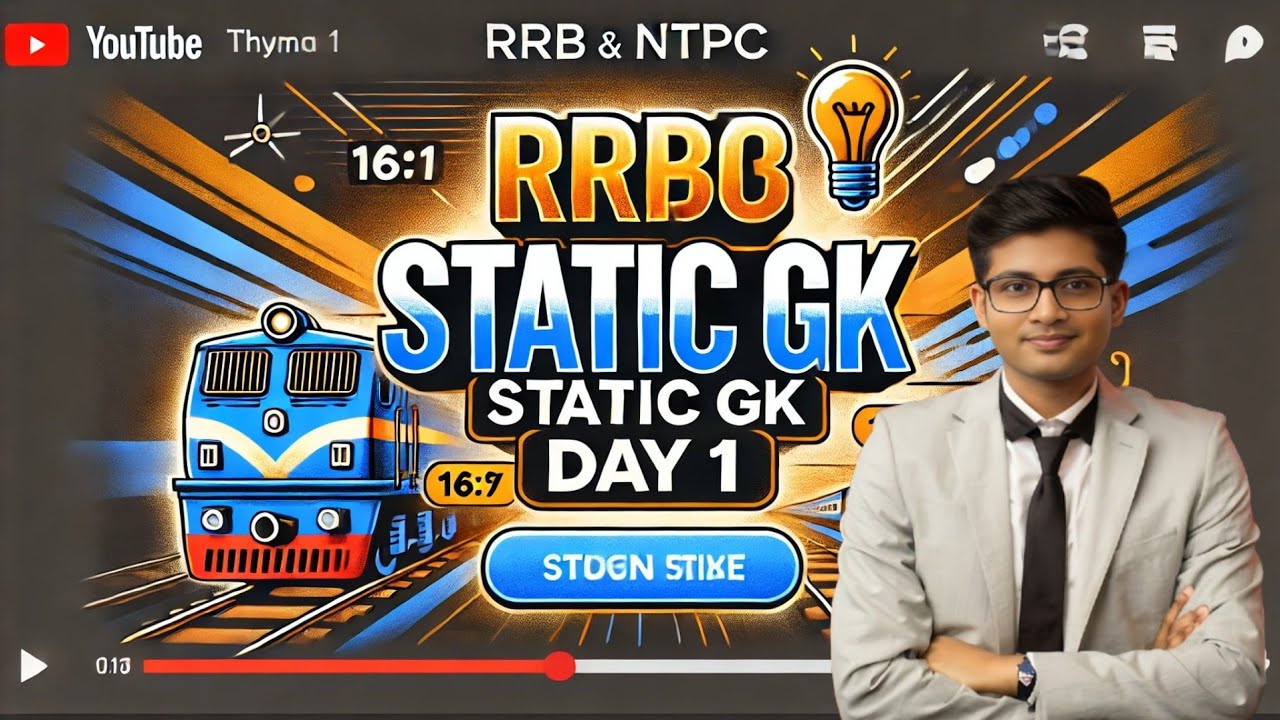 RRB NTPC Static gk PYQ 2025 | RRB NTPC Preparation 2025 | static gk for ...
