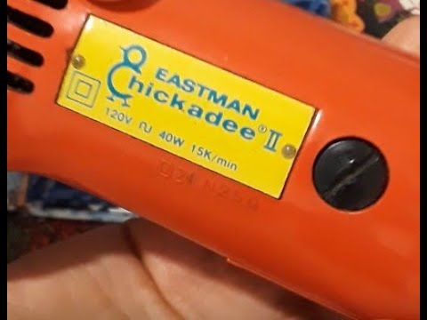 Electric Rotary Cutter Eastman Chickadee II - YouTube