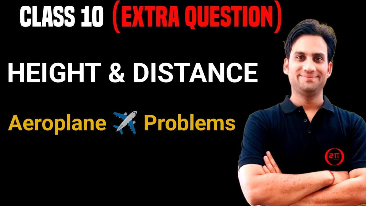 Aeroplane Problem Most Important for Board Exam | Height and Distance ...