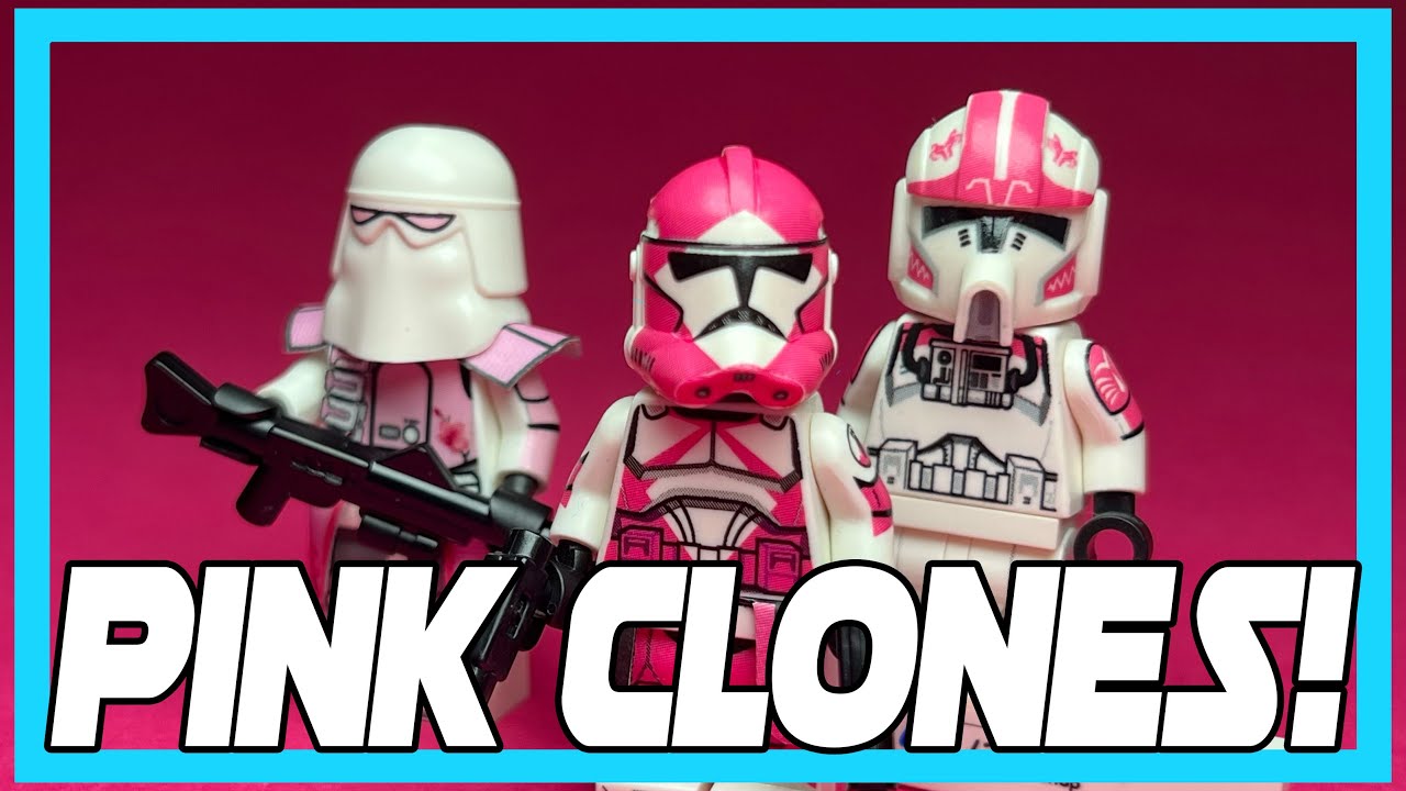 custom PINK LEGO CLONES! custom Lego Star Wars unboxing and review ...