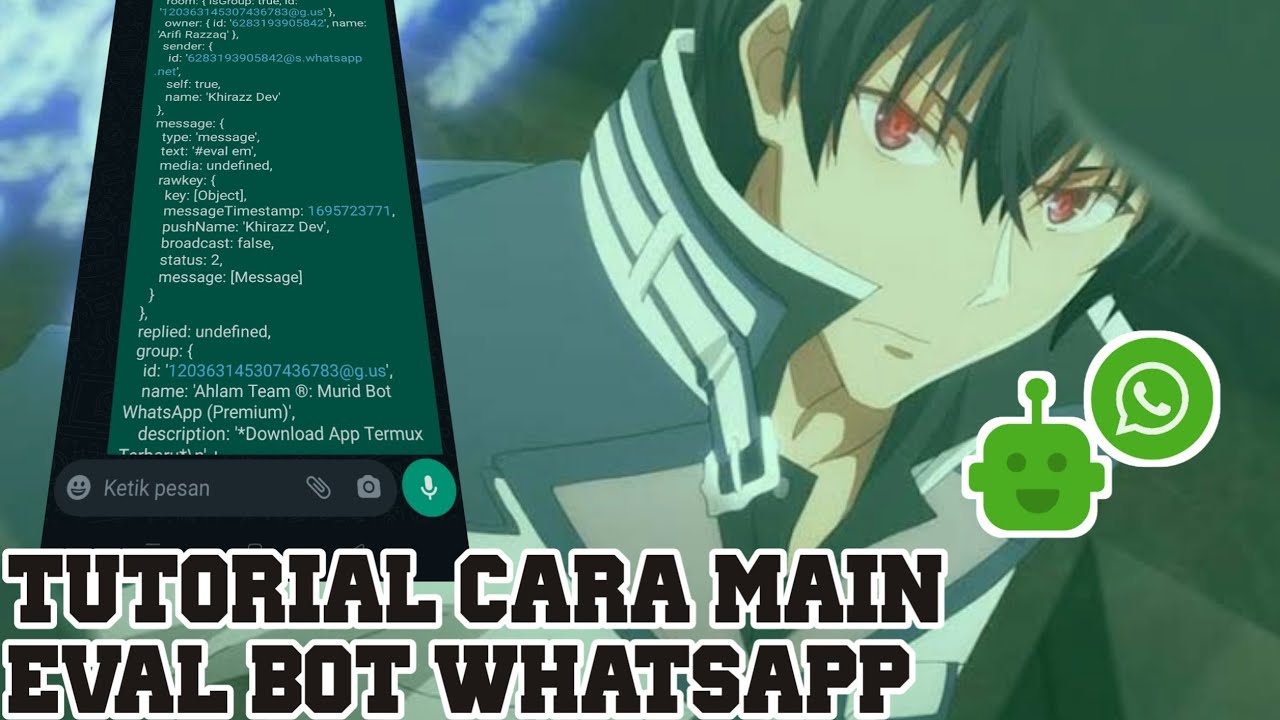 Tutorial Cara Main Eval Bot WhatsApp - YouTube